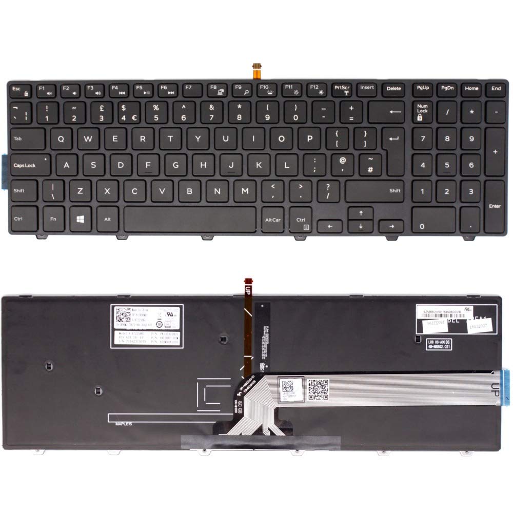 New Laptop Keyboard Replacement For Dell Inspiron 15 3000, 15 5545, 15 ...