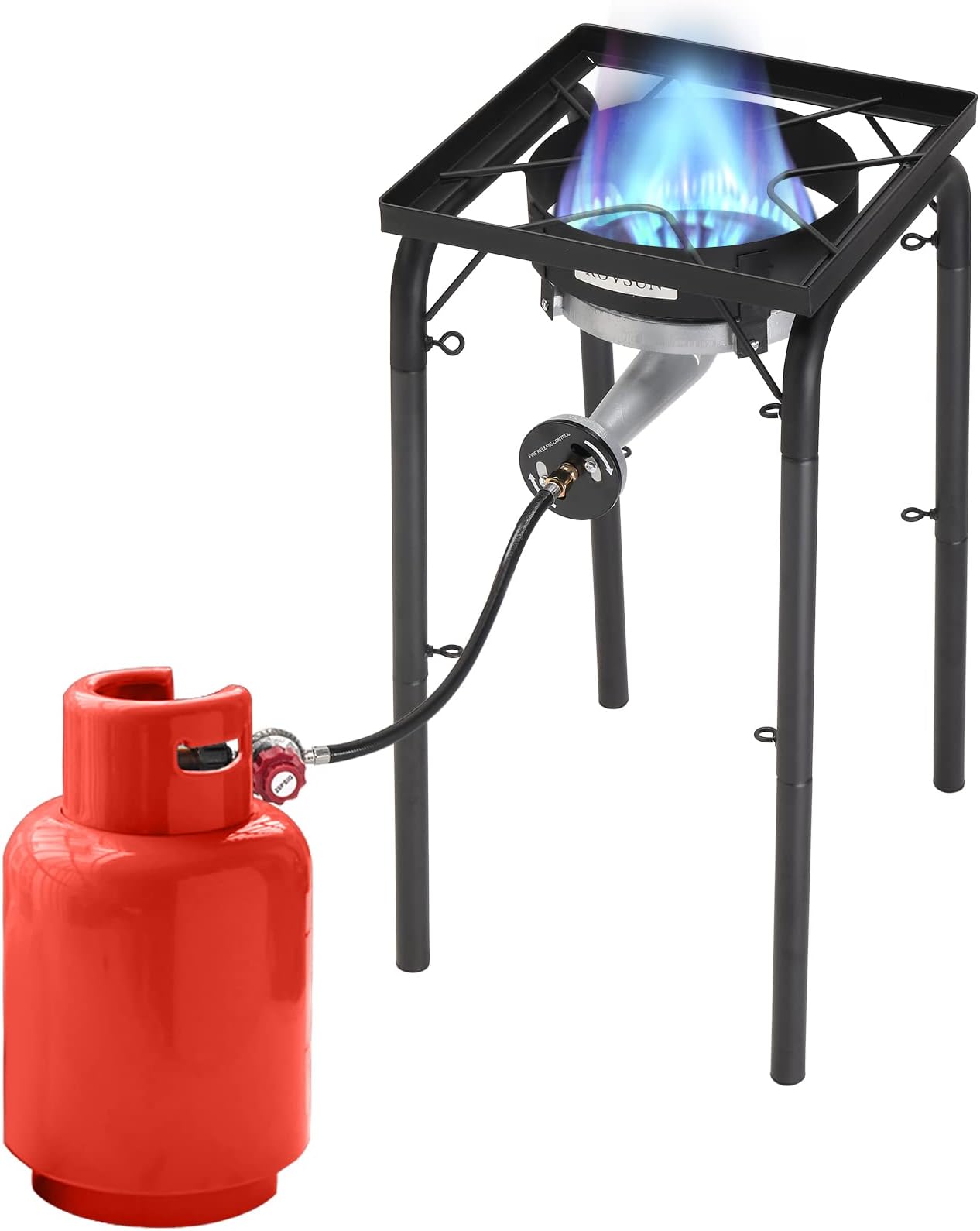 Amazon.com: COOKAMP Propane Jet Burner with 44 Brass Tips for Camping ...