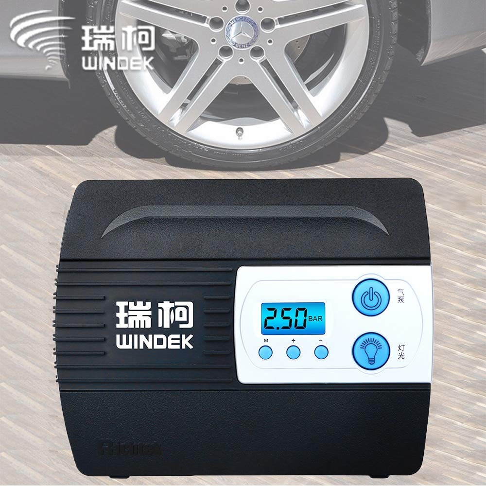 Buy AoforzBrand Car Auto Air Compressor Tire Inflator Pump with Preset ...