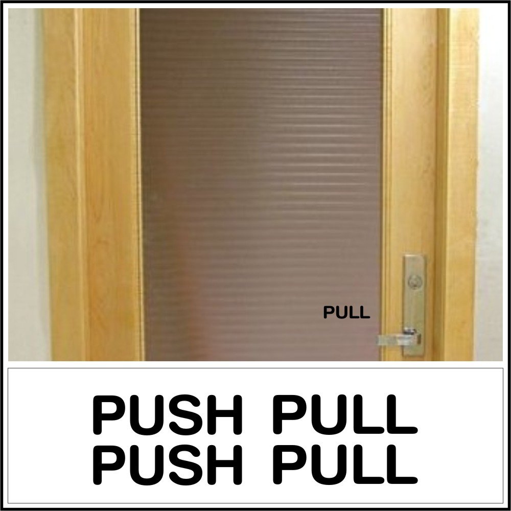 Buy Solar Graphics USA Office Shop Door Decal Push and Pull for ...