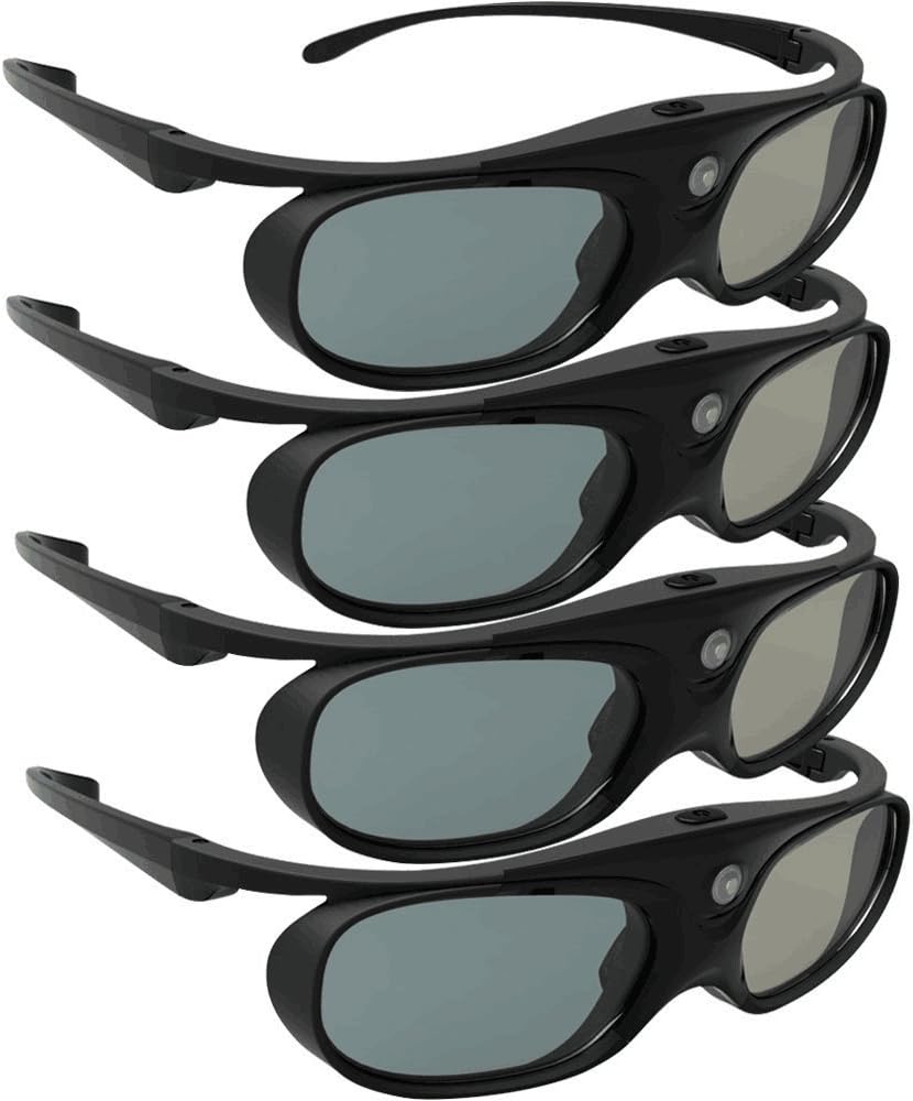 Amazon.com: DLP Link 3D Glasses, ELEPHAS 144Hz Rechargeable Active ...
