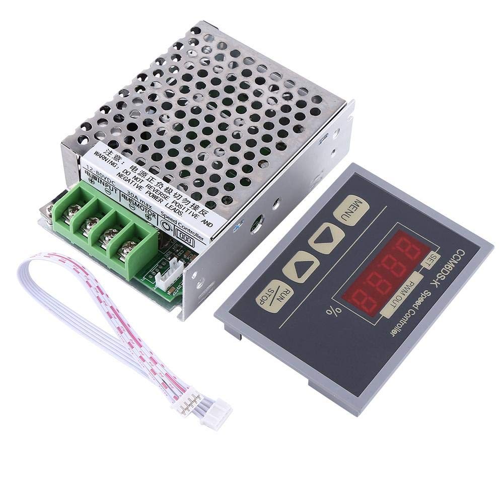 DC Digital Speed Controller PWM 12V-80V 30A High Power Speed Regulator ...