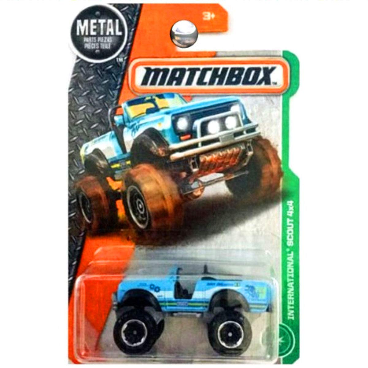 MATCHBOX INTERNATIONAL SCOUT 4X4 BLUE WHITE 1:64 DIECAST 118/125 ...