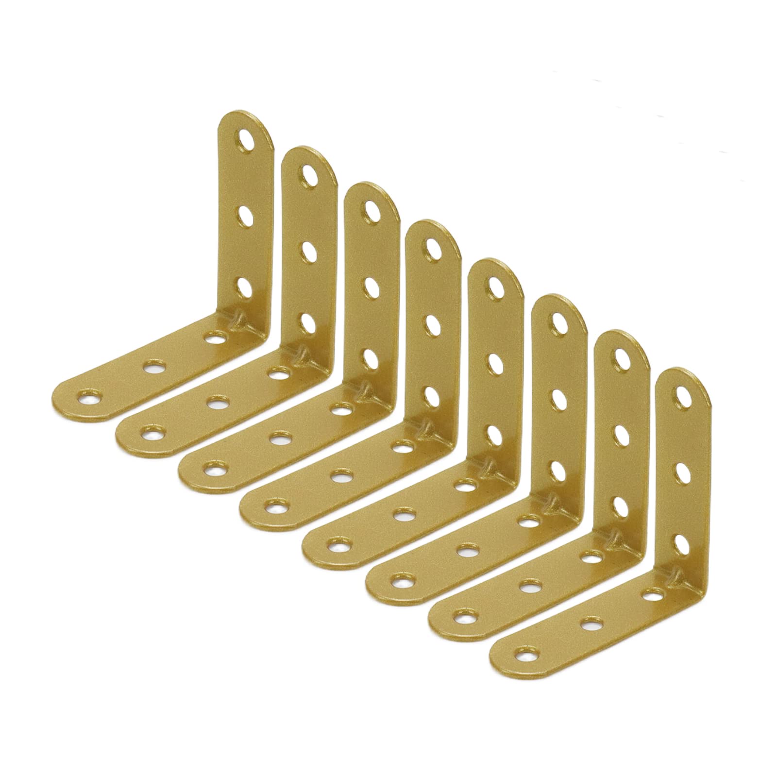Amazon.com: Wealrit 8 pcs Gold L Shape Brackets,Right Angle Corner ...