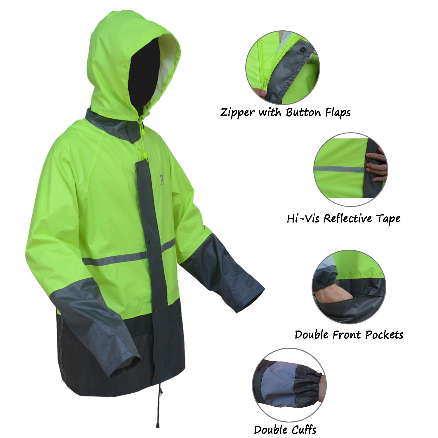 RainRider Rain Suits for Men Waterproof Lightweight Rain Gear Women ...