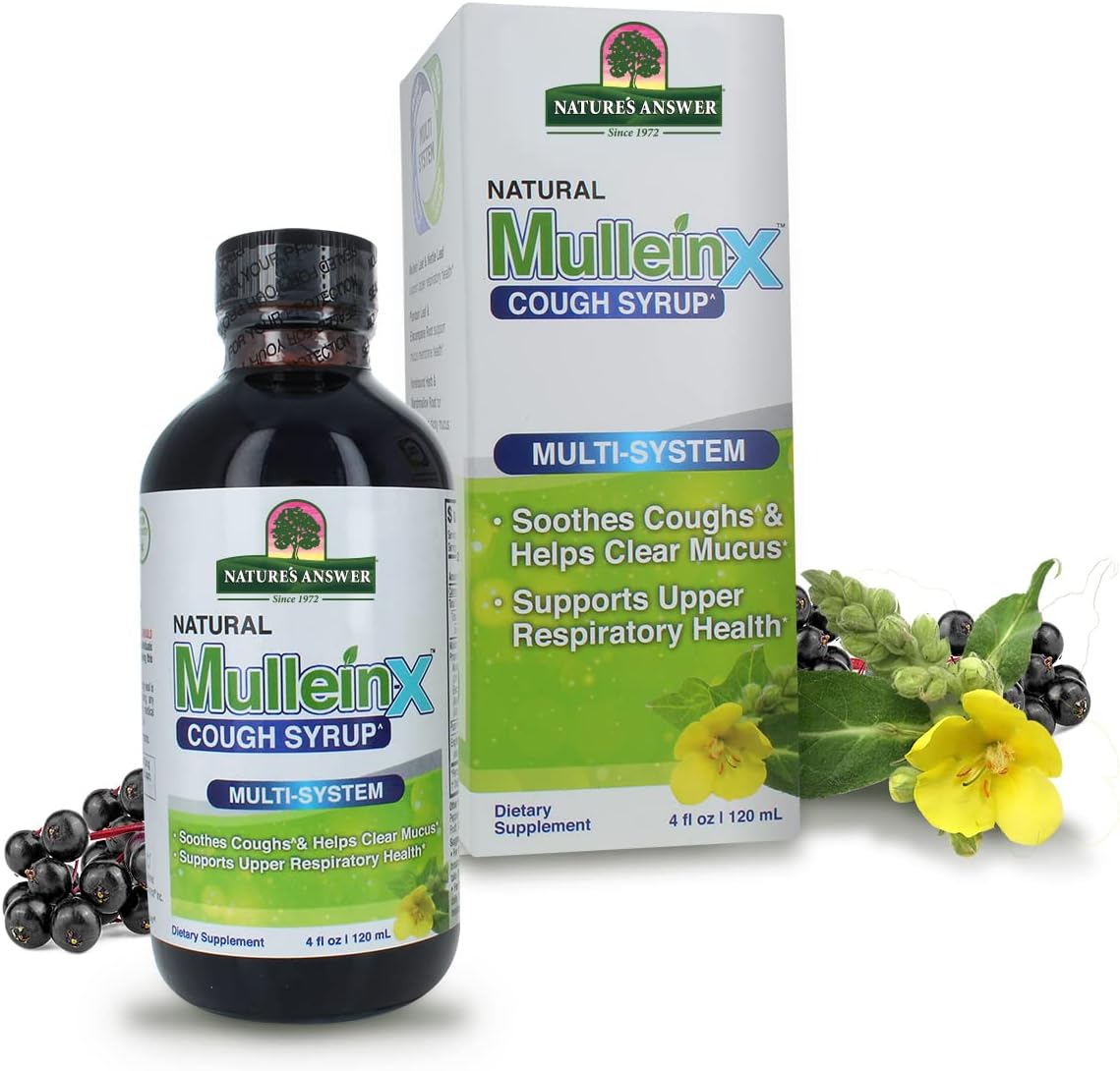 Amazon.com: Nature's Answer Mullein-X Multi System Cough Syrup 4 Ounce ...