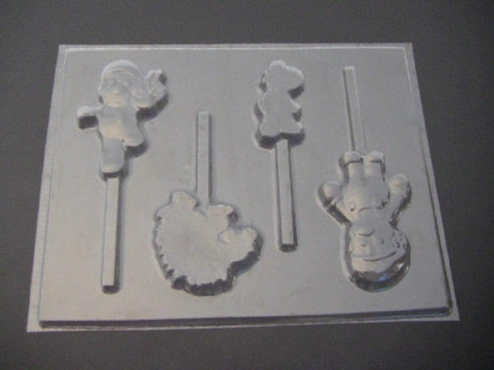 Amazon.com: Super Mario Luigi Chocolate Candy Lollipop Mold : Home ...