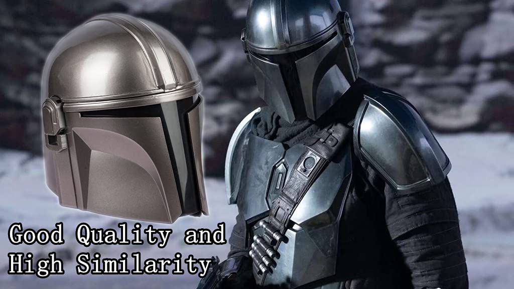 Mandalorian Helmet Deluxe Mando Resin Full Head Mask for Men Halloween ...