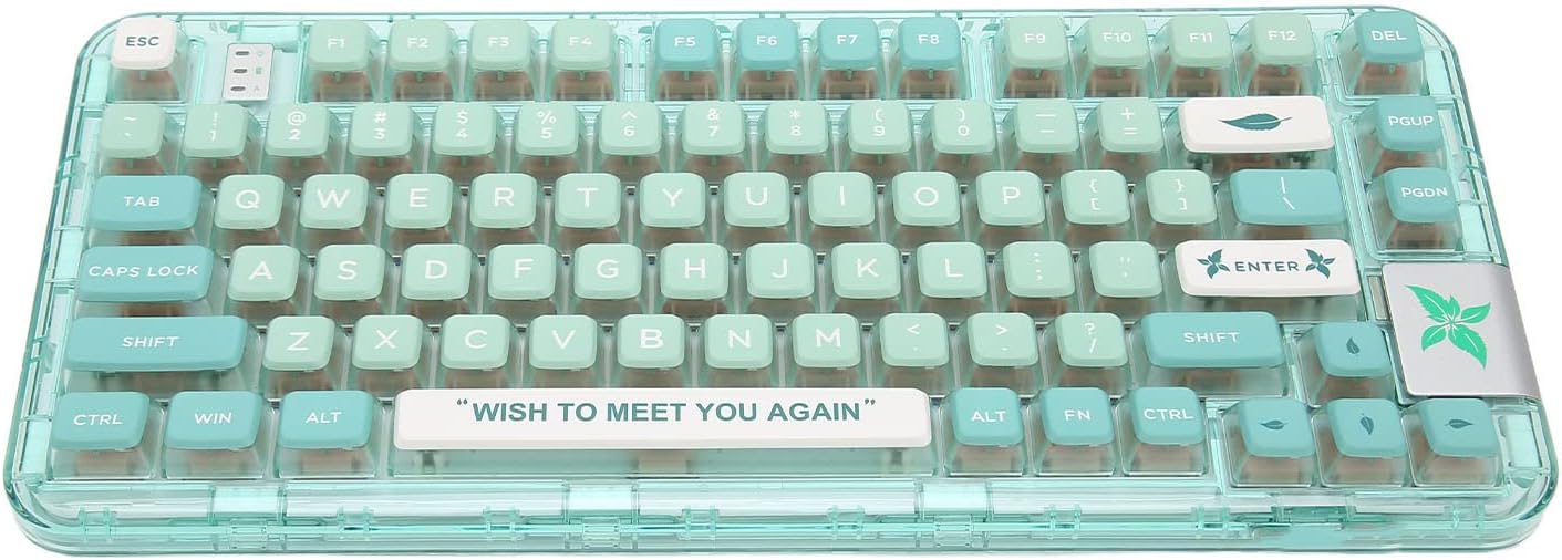 Amazon.com: Desktop Keyboard, Mechanical Keyboard Cool RGB Transparent ...