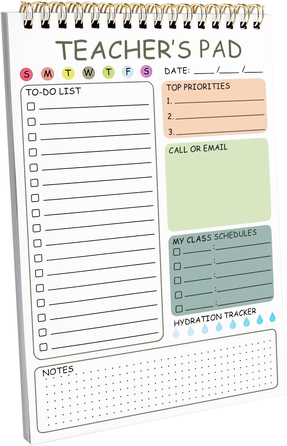 Newkita Teacher To Do List Notepad, 8.3x5.8 Inch Teacher Notepad ...