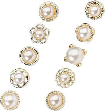 10Pcs Women's Modesty Pins for Clothes, Shirt Brooch Buttons Cover Up ...