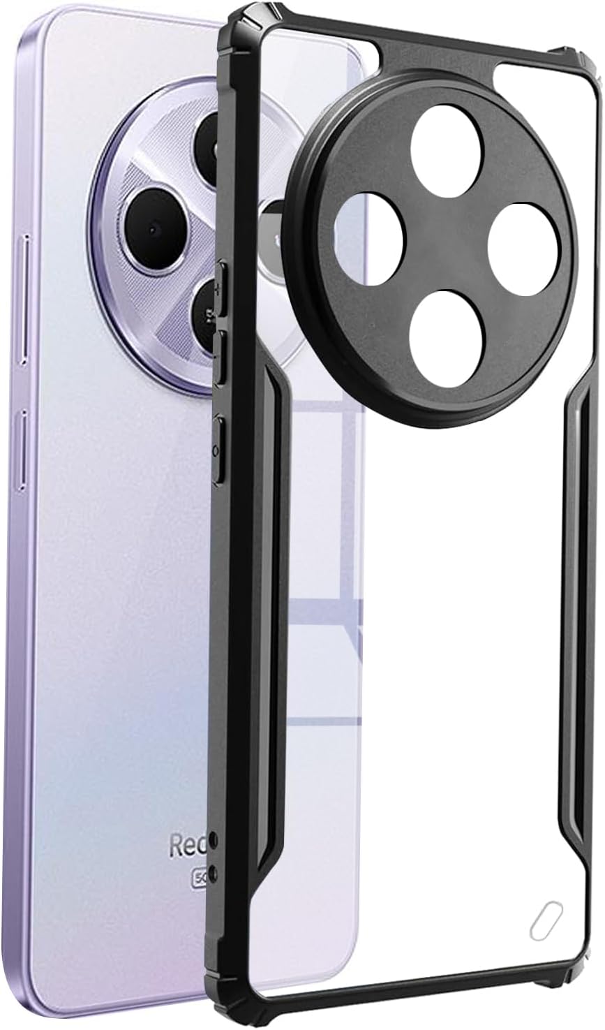 SPAZY CASE® Redmi A4 5G Back Cover | Transparent Crystal Clear Hard PC ...