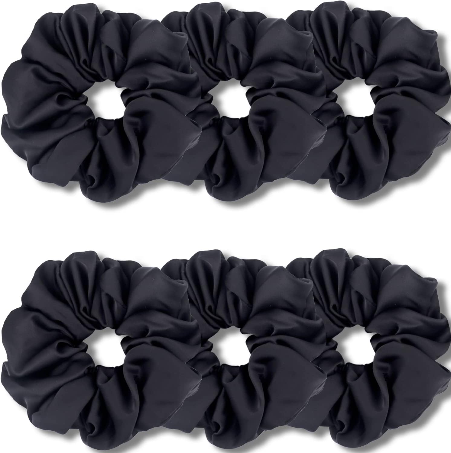 IVARYSS Big Scrunchies for Women Thick Hair, Premium Satin Softer than ...