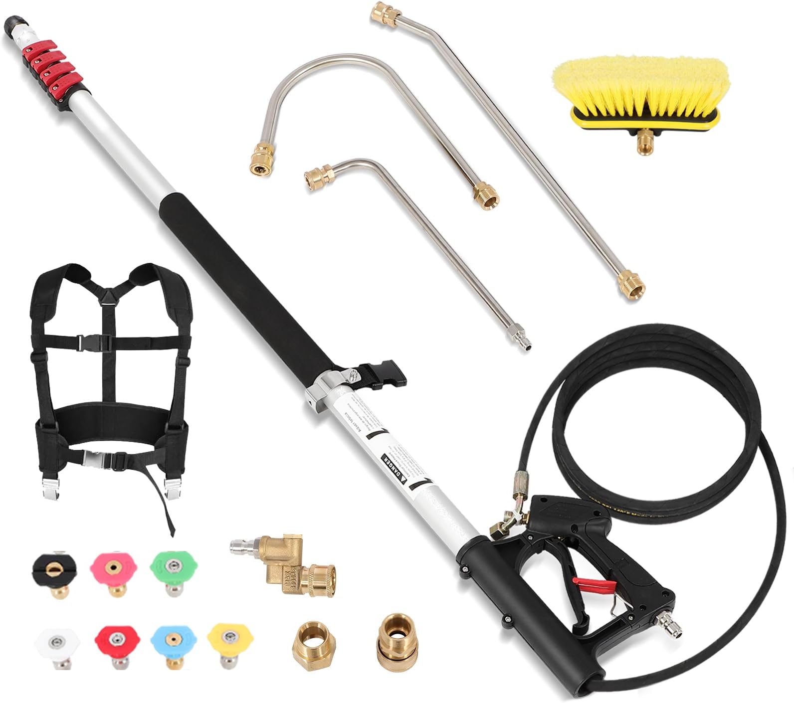 Amazon.com: Realyou 24 FT Pressure Washer Telescoping Wand with ...