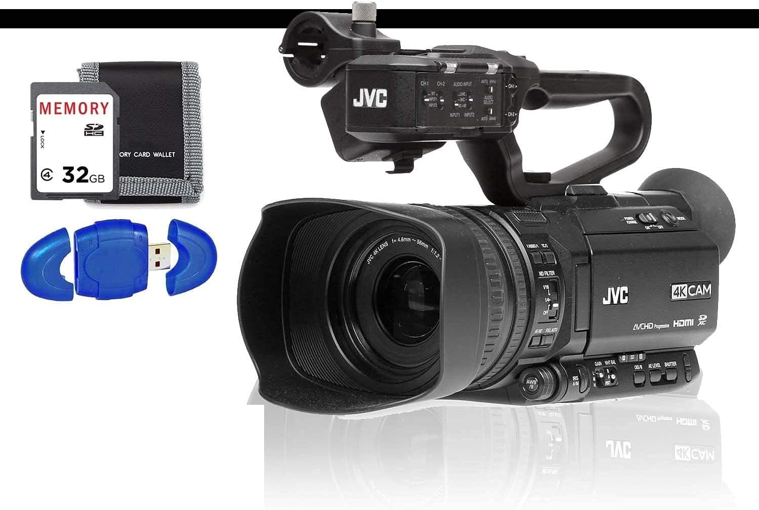 Amazon.com : JVC GY-HM250 UHD 4K Streaming Camcorder with Built-in ...