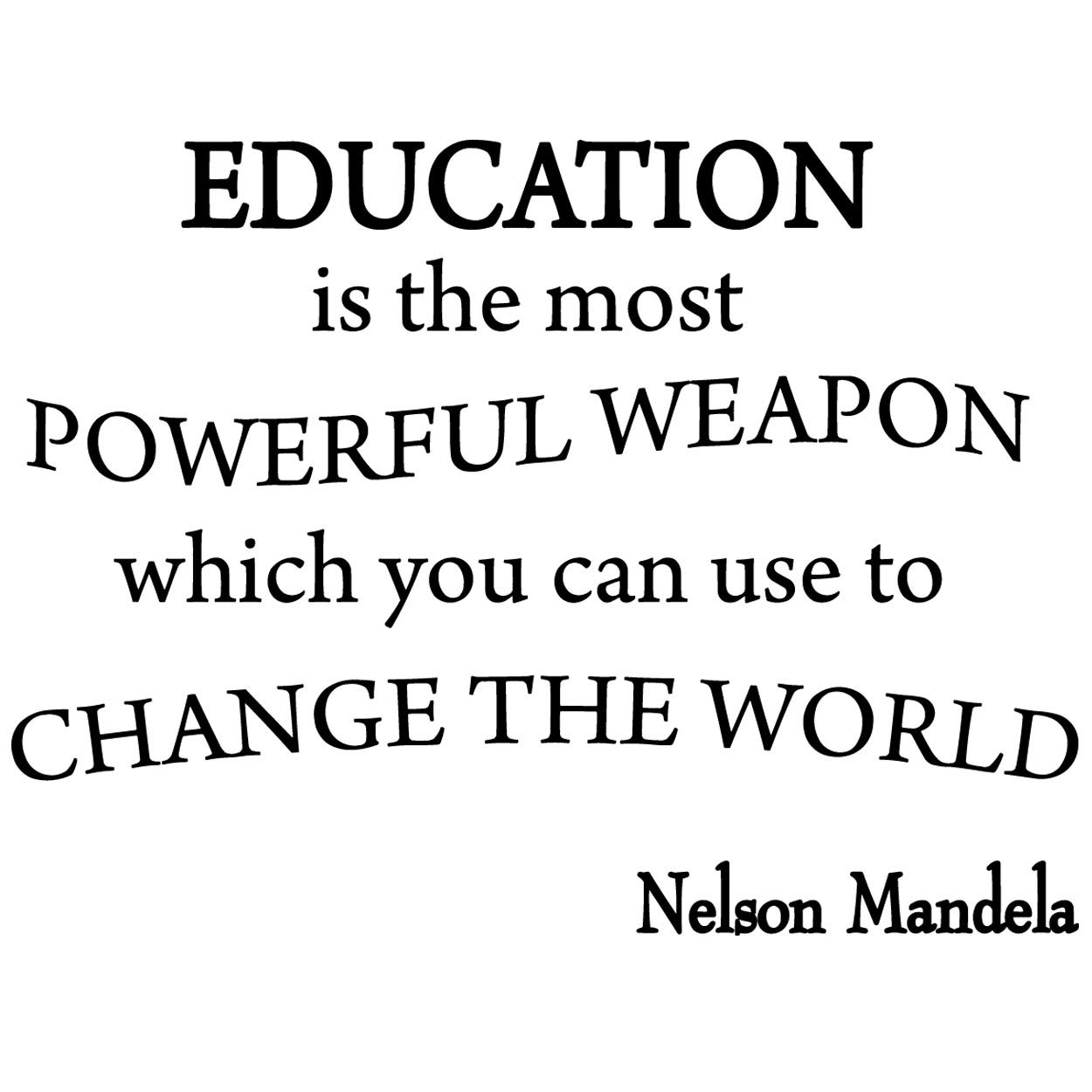 Nelson Mandela Learning Quote Education Is The Most Powerful Weapon,