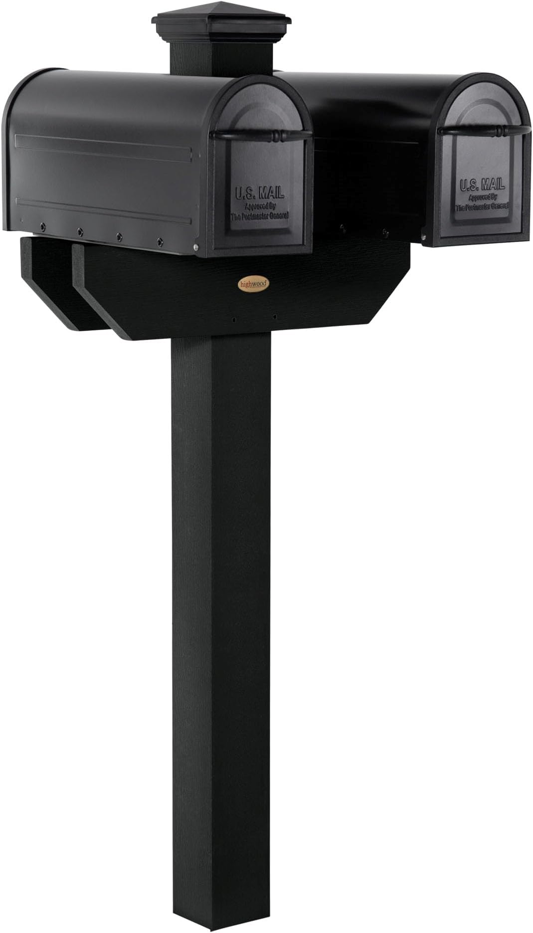 Salsbury Industries, Black 4872BLK Deluxe 2 Sided in Ground Mounted ...