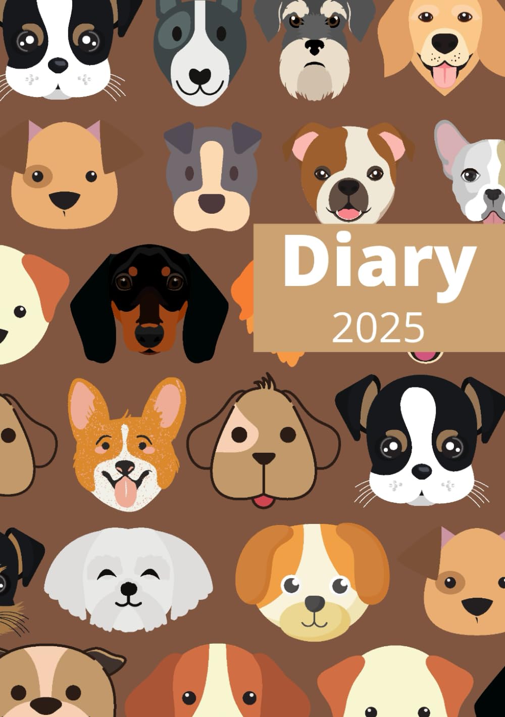 Doggy Diary 2025: An A5 UK Page-A-Day Planner | Lined | Contains ...