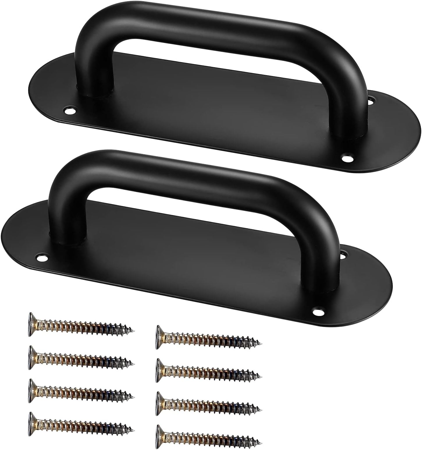 NNNJunhua Metal Heavy Duty Barn Door Handle Flush Long Base Handle ...