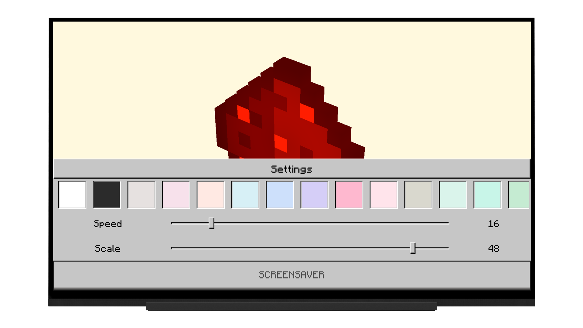 Animated 3D Craft, Diamond Stone Block Pixel Art TV Screensaver - App ...