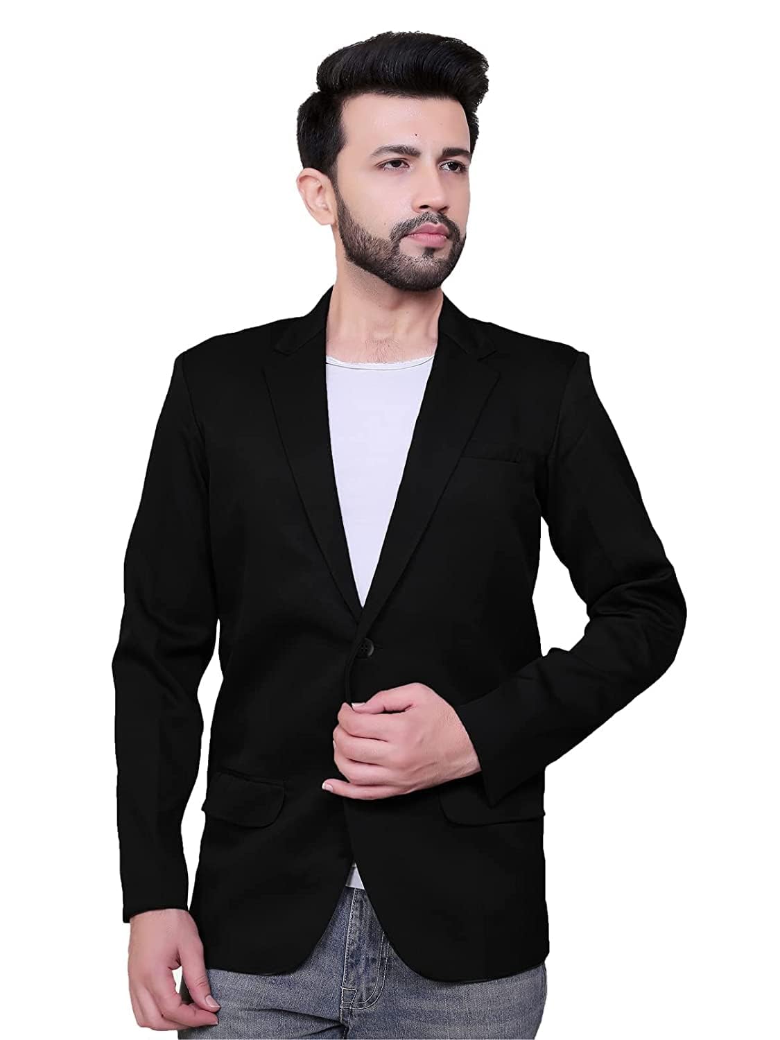 Buy Gwalior Law Firm Stylish Black Advocate Blazer for Men Single ...