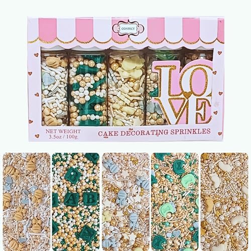 Amazon.com: Confect Neutral Baby Shower Sprinkles | Gender Reveal ...