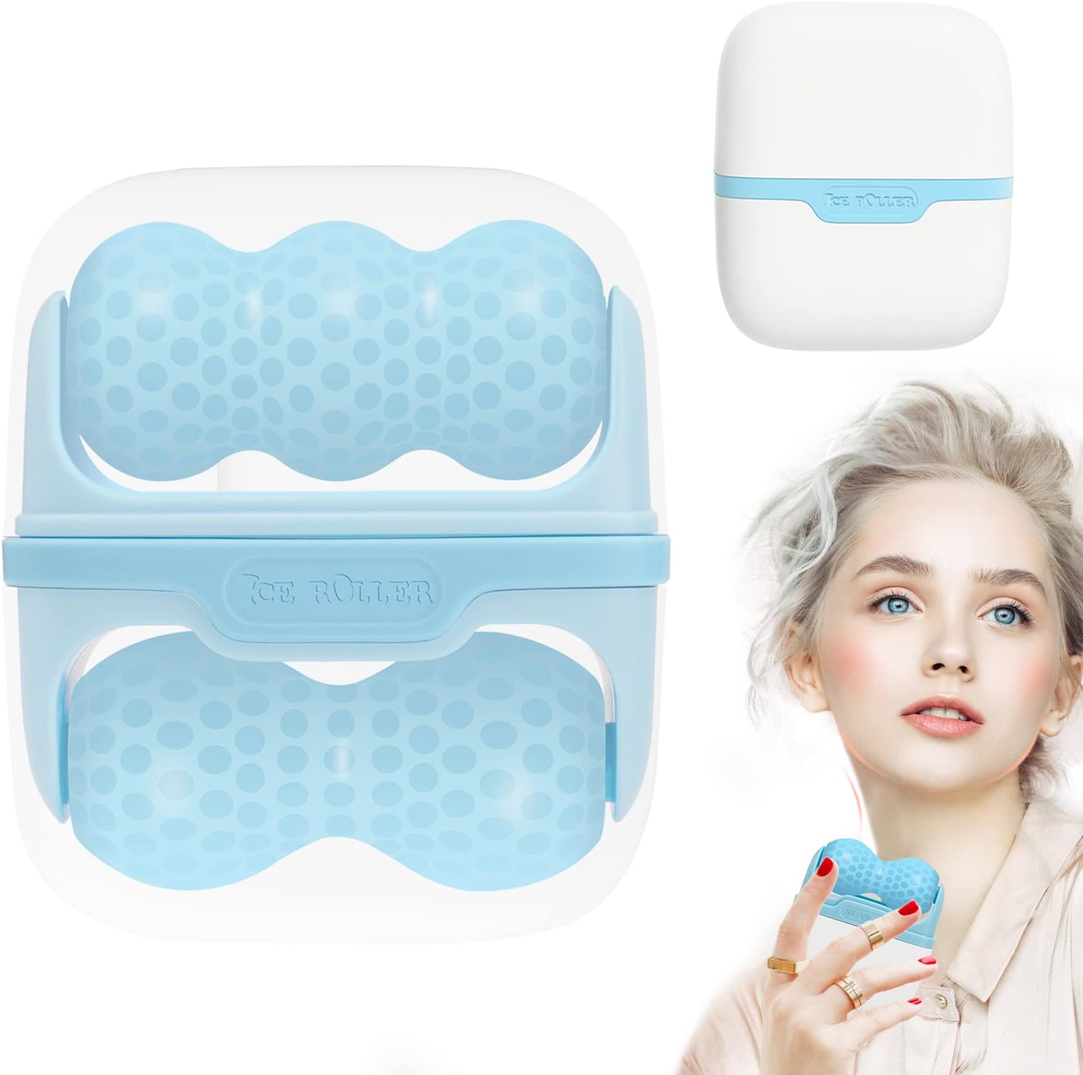 Amazon.com: Ice Roller for Face & Eye, Facial Roller and Eye Massager ...