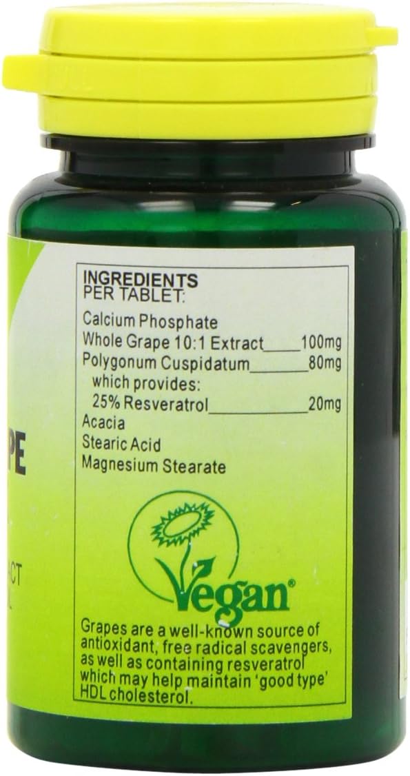 Health Plus Whole Grape Complex Antioxidant Plant Supplement – 30 ...