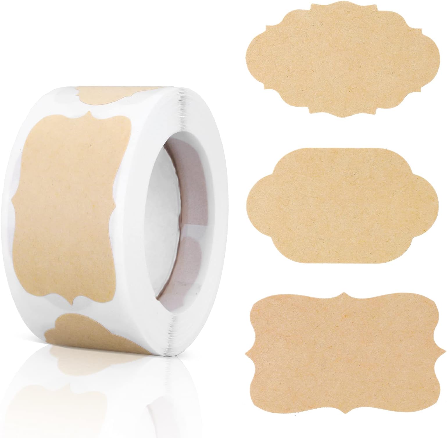 Amazon.com : 300PCS Canning Labels Name Tags Stickers, Kraft Paper Gift ...