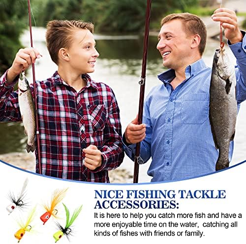 40 Pieces Fly Fishing Flies Fly Poppers Panfish Poppers Dry Flies Fly ...