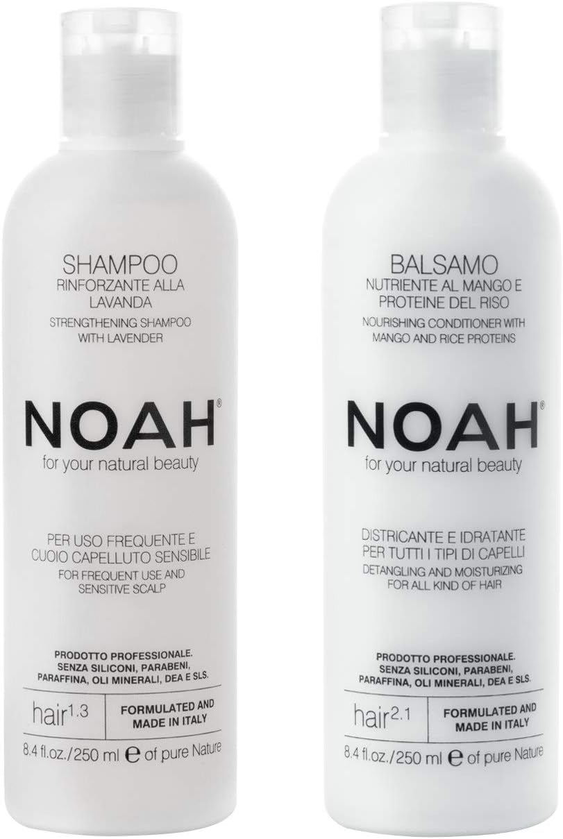 Amazon.com : Noah Hair – 1.3 Shampoo with Lavender and 2.1 Nourishing ...