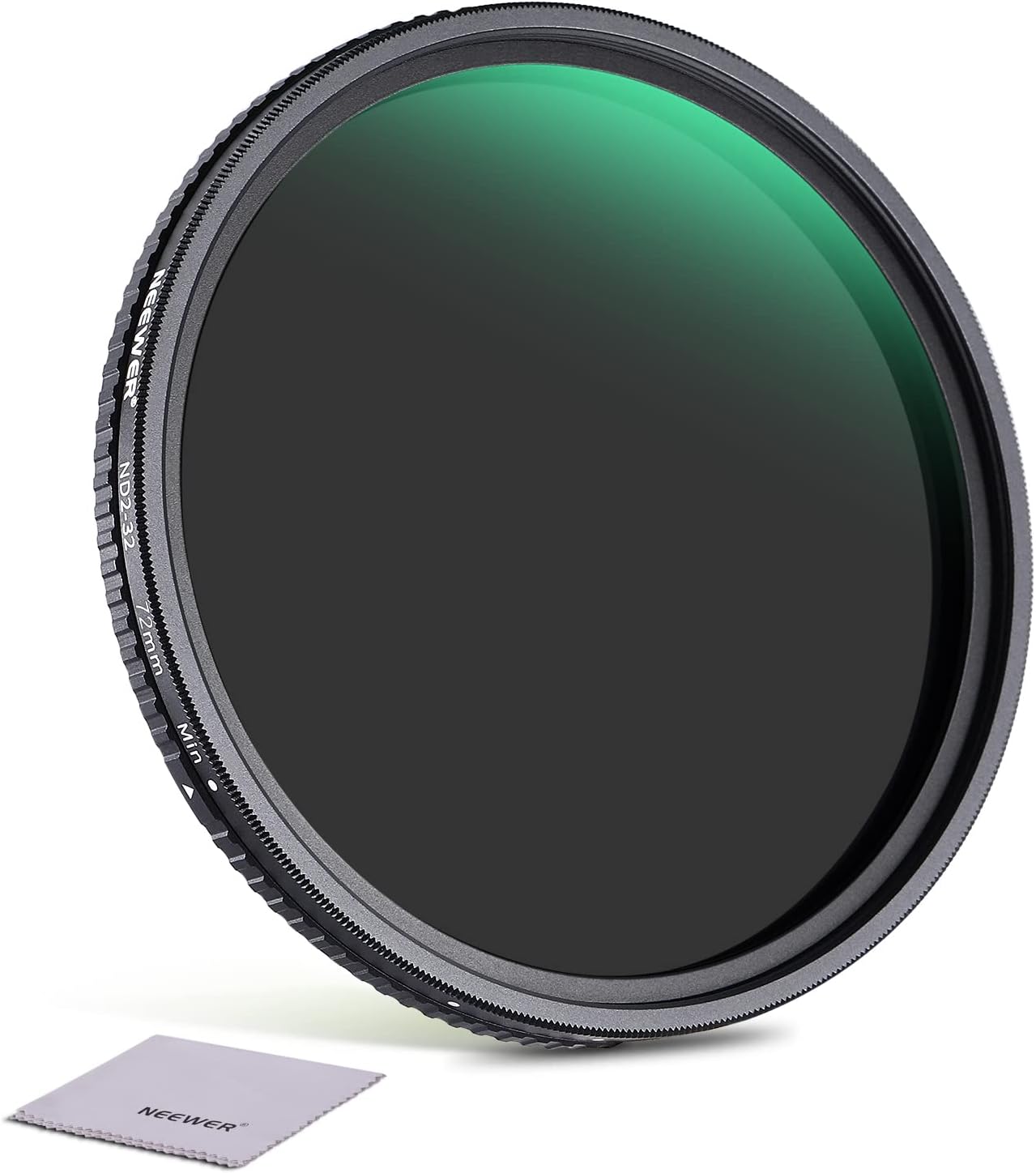 NEEWER 72mm Variable ND Filter, ND2-ND32 (1–5 Stops) Adjustable Neutral ...