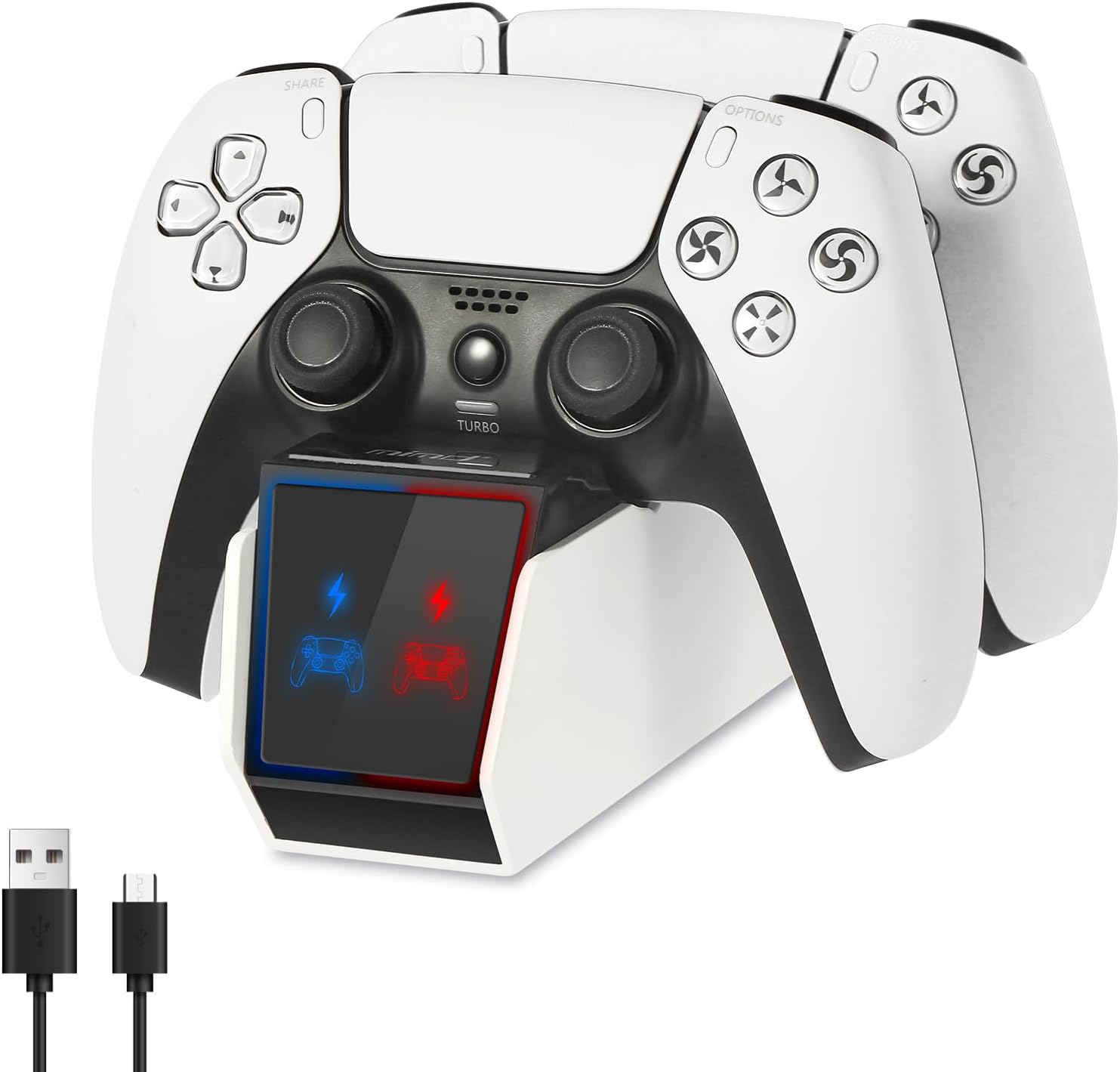 Amazon.com: OIVO PS5 Controller Charger PS5 Accessories Kits with Fast ...