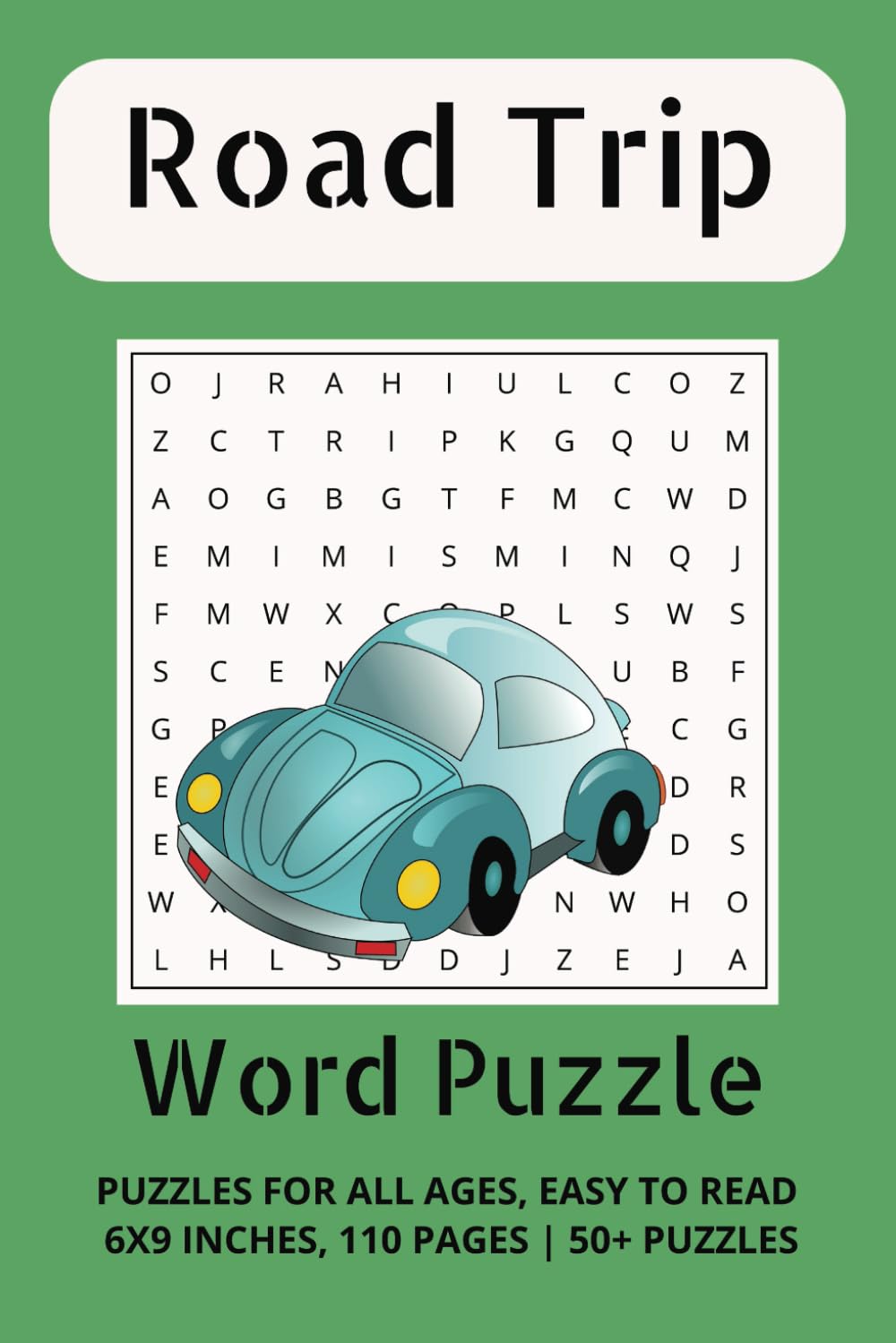 Road Trip Puzzle Book: Word Searches with easy-to-read information ...
