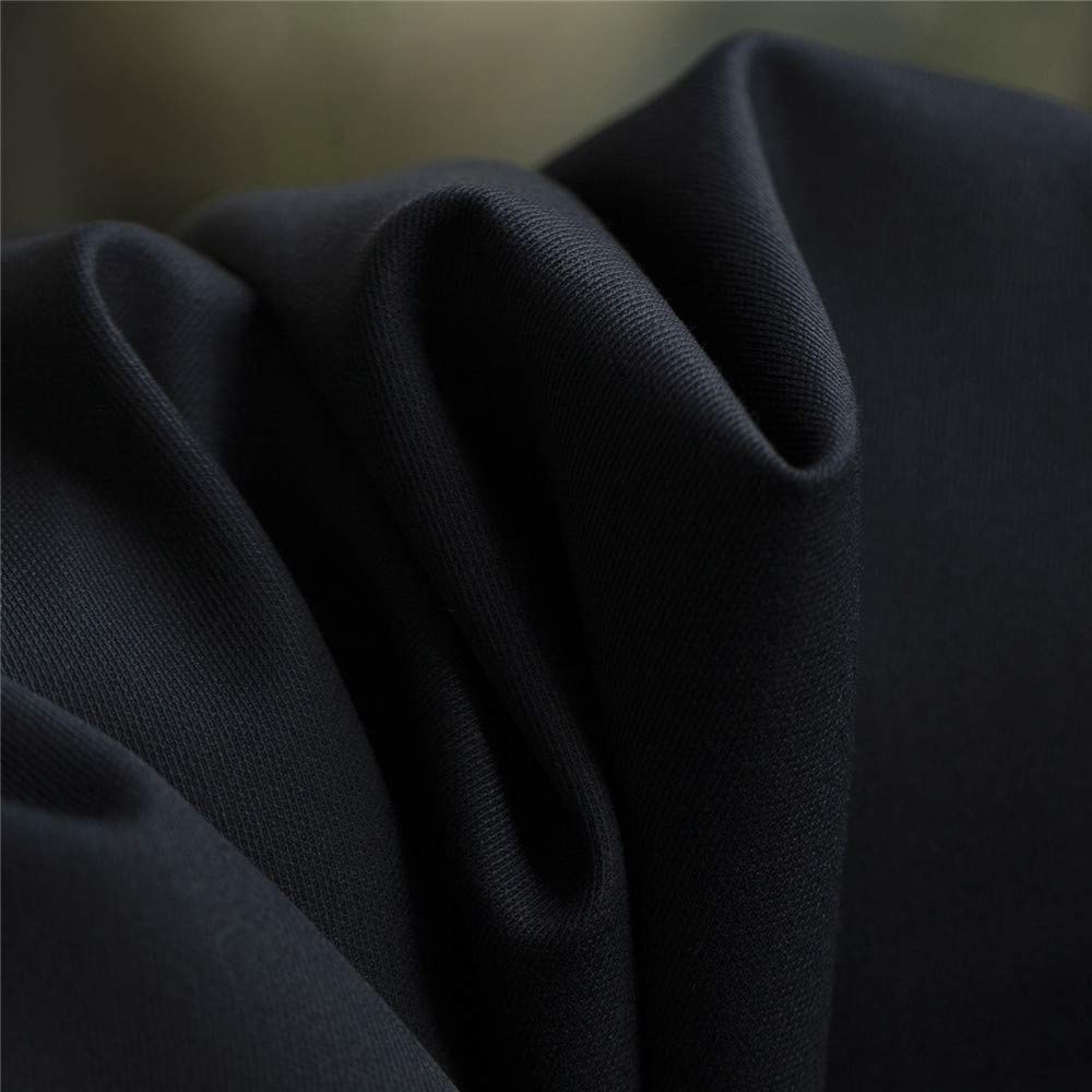 Buy Solid Navy Color Twill Worsted Pure Wool Fabric,57.8" Width,Good ...