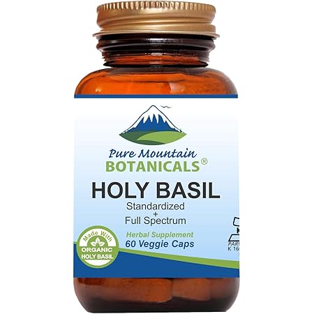Amazon.com: Holy Basil Capsules - Kosher Vegan Caps with 450mg Organic ...
