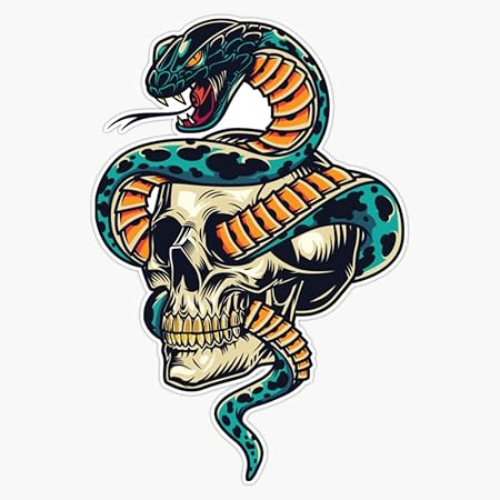 Amazon.com - The Snake Sticker Bumper Sticker Vinyl Decal 5"