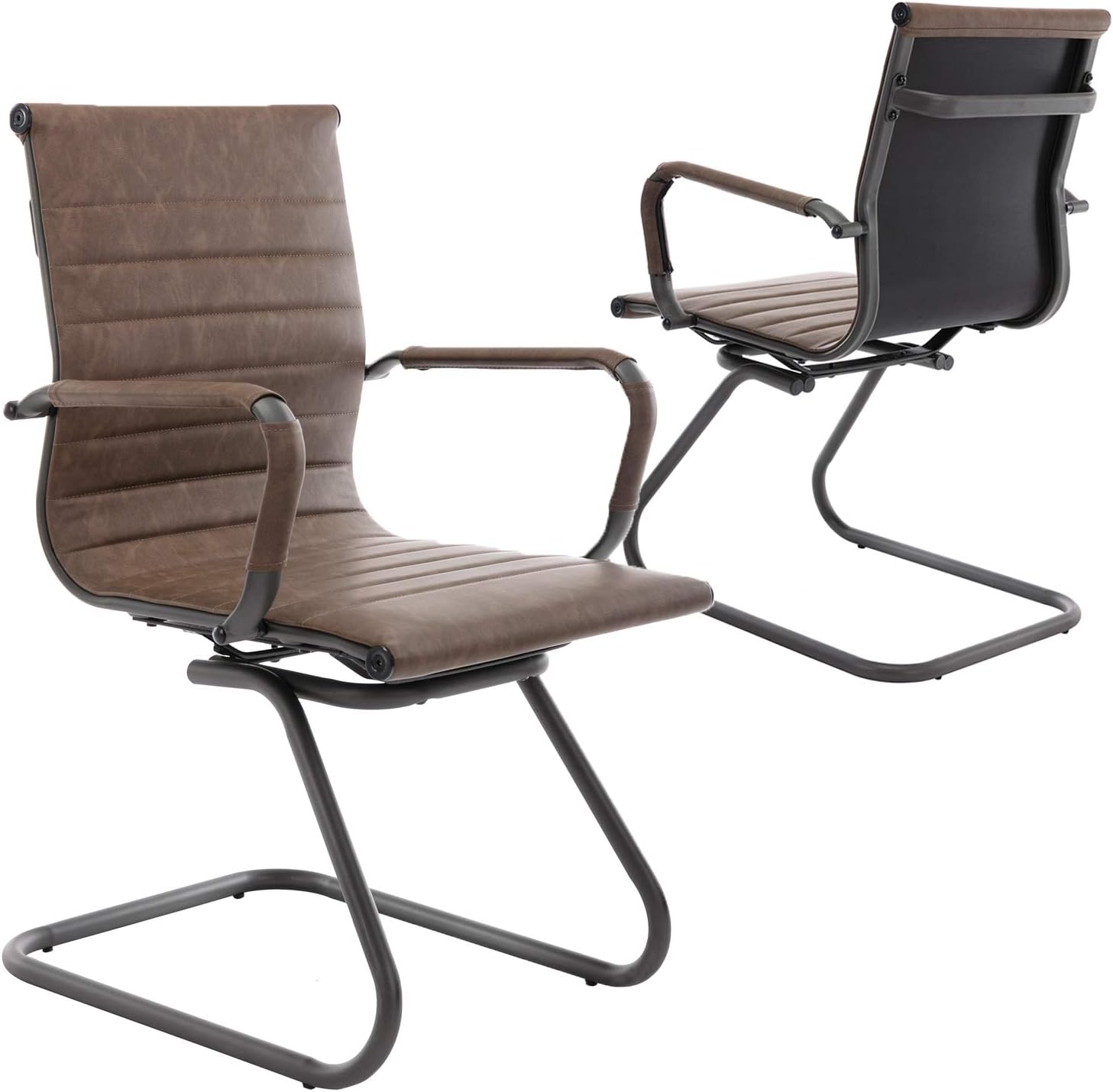 Amazon.com: Wahson Office Guest Chairs No Wheels & Reception Chair ...