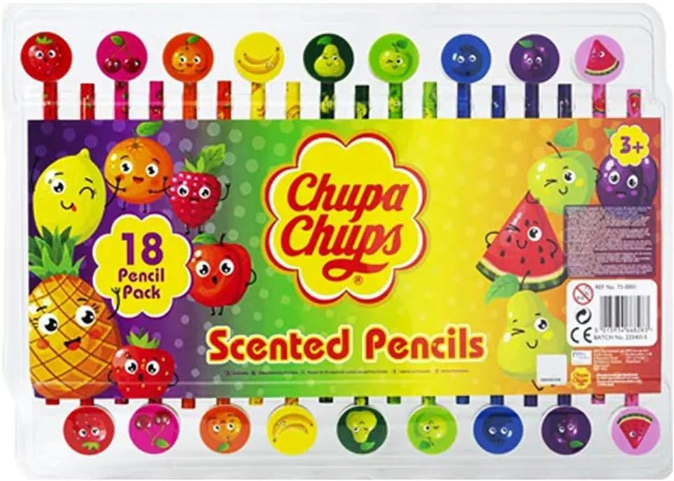 Chupa Chups Fruit Scented Pencils: Pack of 18 : Amazon.co.uk ...