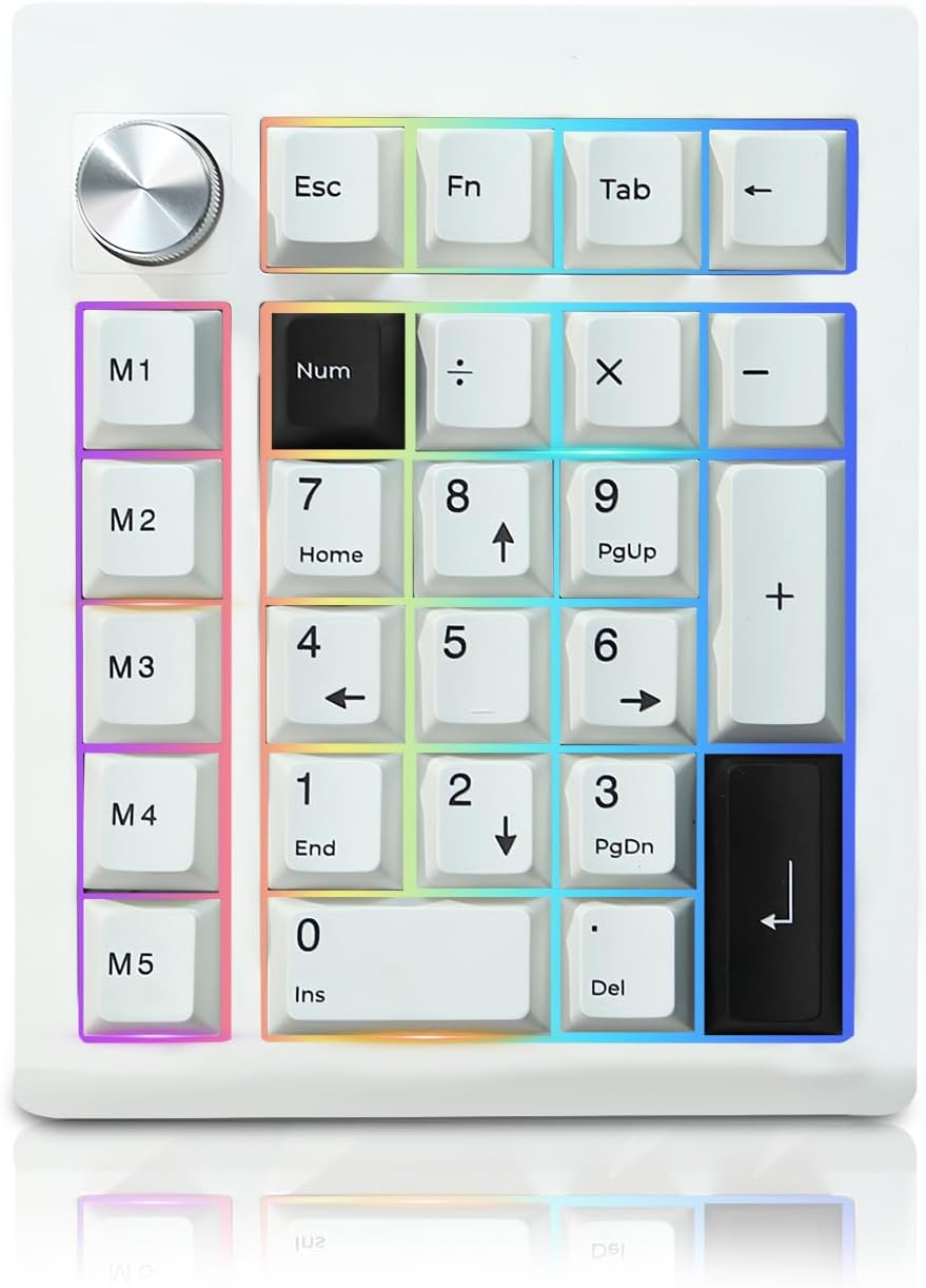 Amazon.com: ZMX GMK26 Mechanical Numpad,VIA/QMK Programmable Hot ...