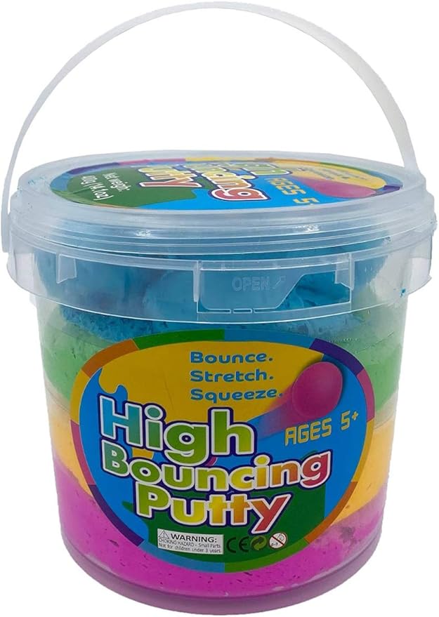 Amazon.com: Barry Owens Co. Inc. Rainbow High Bouncing Putty Bucket ...