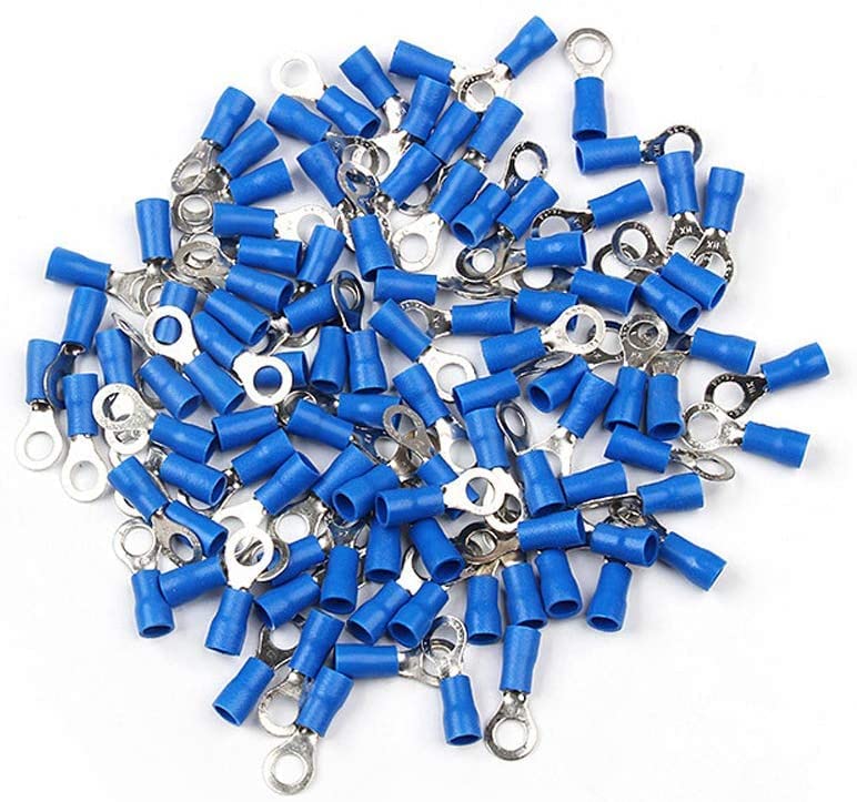 Esptronics 100 Pcs Ring Type Wire Crimp Connectors 16 14awg ...