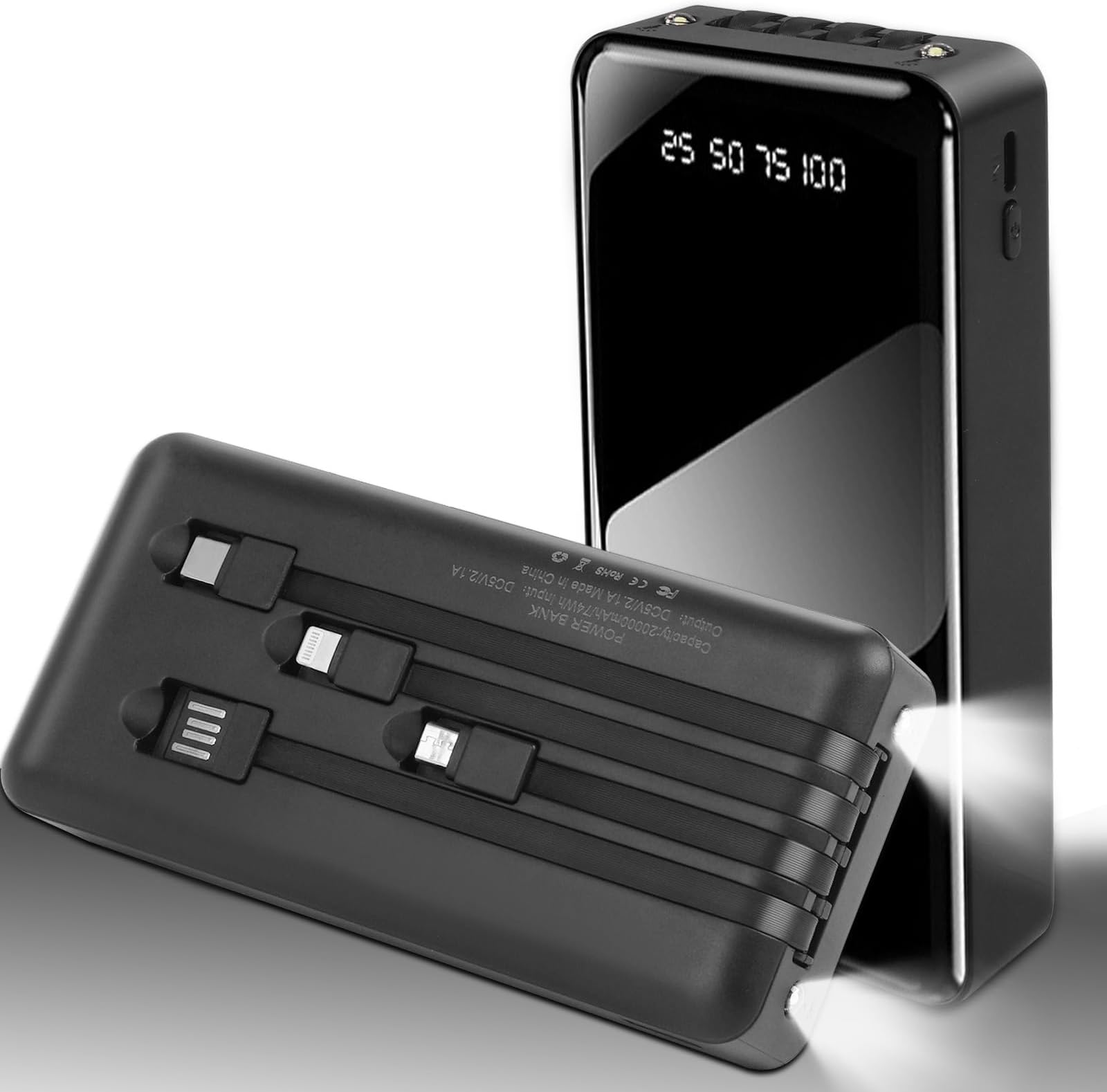 Power Bank 20000mAh, 22.5W Carga Rápida Bateria Portatil, USB C Pila ...