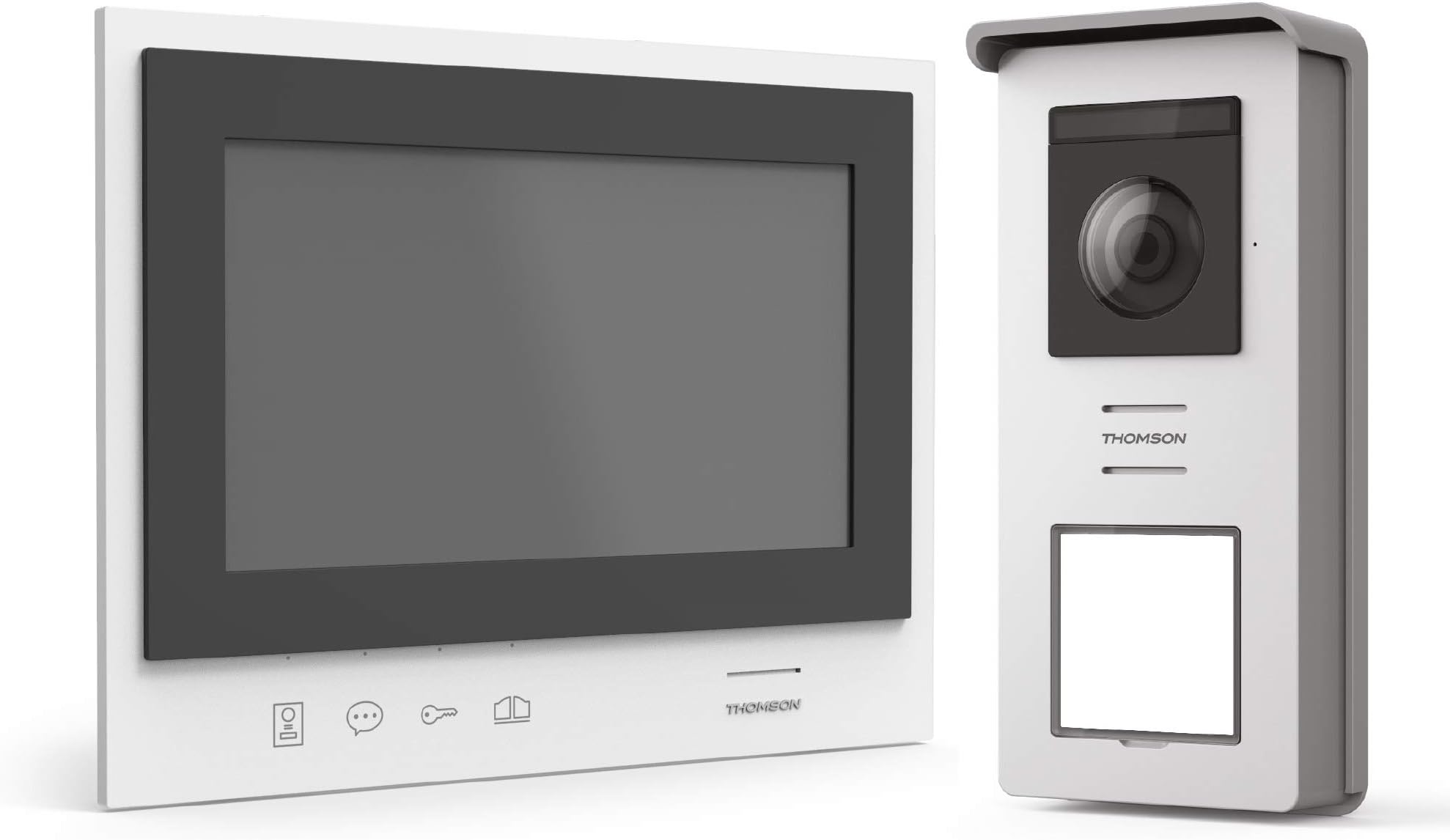 Visiophone Couleur sans Fil, Installation simple et sans fil, Portée de ...