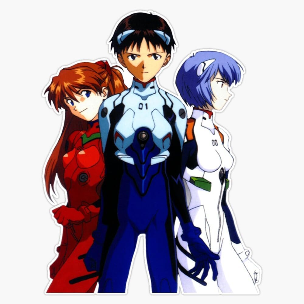 Amazon.com - Shinji Rei Asuka Neon Genesis Evangelion Sticker Vinyl ...
