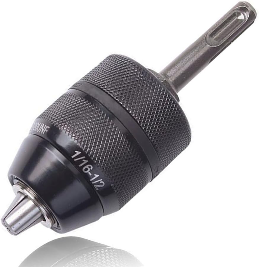 Yakamoz SDS Chuck Adapter, Metal Sleeve Keyless Drill Chuck Quick ...