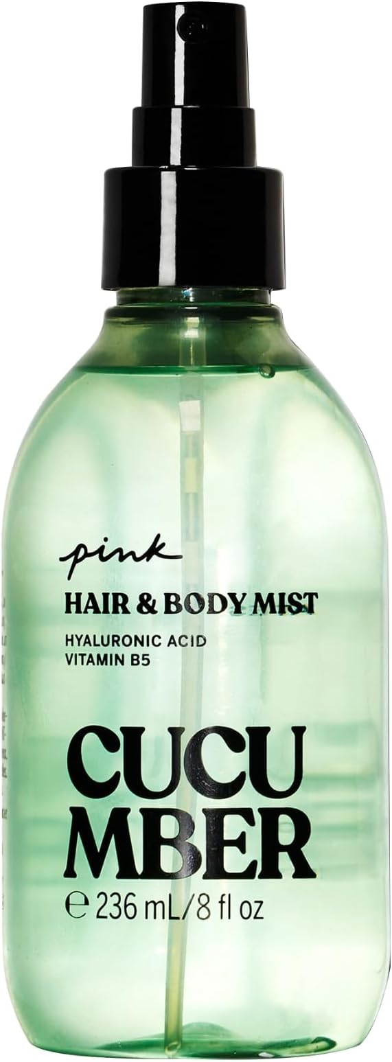 Amazon.com : Victoria's Secret PINK Hair and Body Mist, Cucumber 8 oz ...