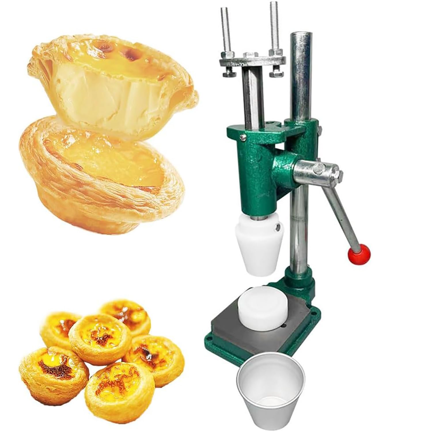 Amazon.com: HYYKEJI Manual Egg Tart Shell Making Machine, Commercial ...