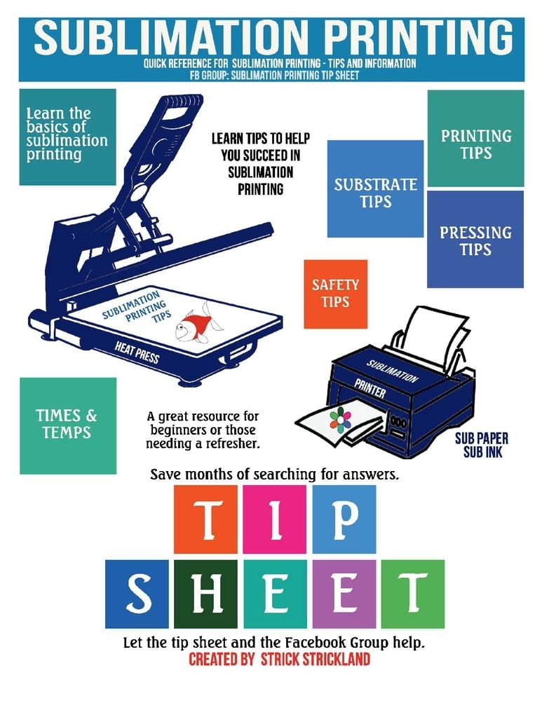 Sublimation Printing Tip Sheet: Strickland, W.L. "Strick ...