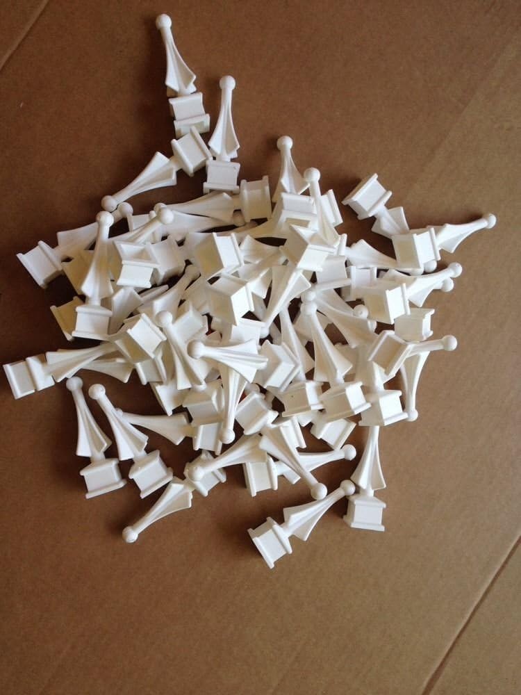 Amazon.com: New Lot of 40 White Plastic 1 inch picket fence finials